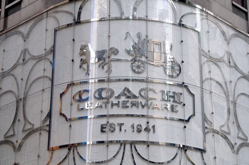 Coach sign editorial photo. Image of coach, boutique - 23137946