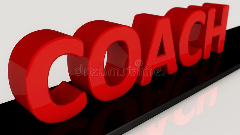 Coach sign stock illustration. Illustration of motivation - 49026592