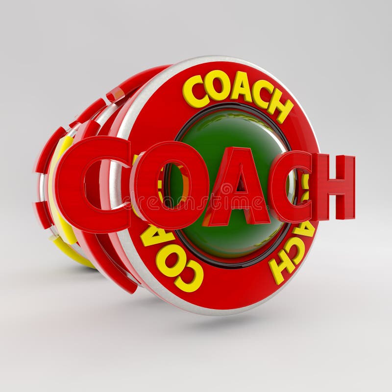 Coach sign stock illustration. Illustration of learning - 65186397
