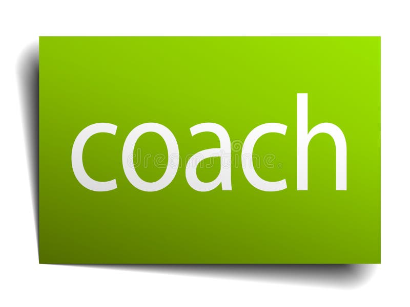 Coach Square Isolated Sign Set. Coach Stamp Stock Vector - Illustration ...