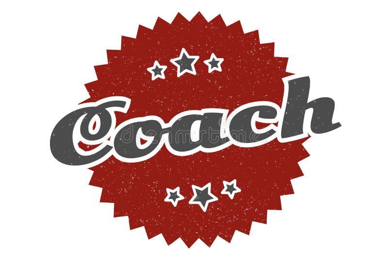 Coach Sign. Coach Vintage Retro Label Stock Vector - Illustration of ...