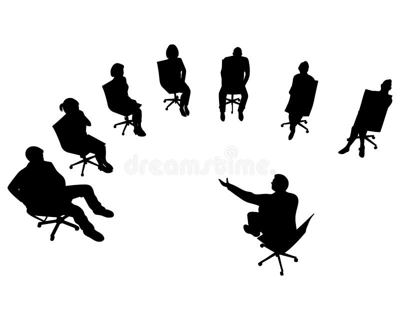 Coach with students stock vector. Illustration of businesswoman - 59560673