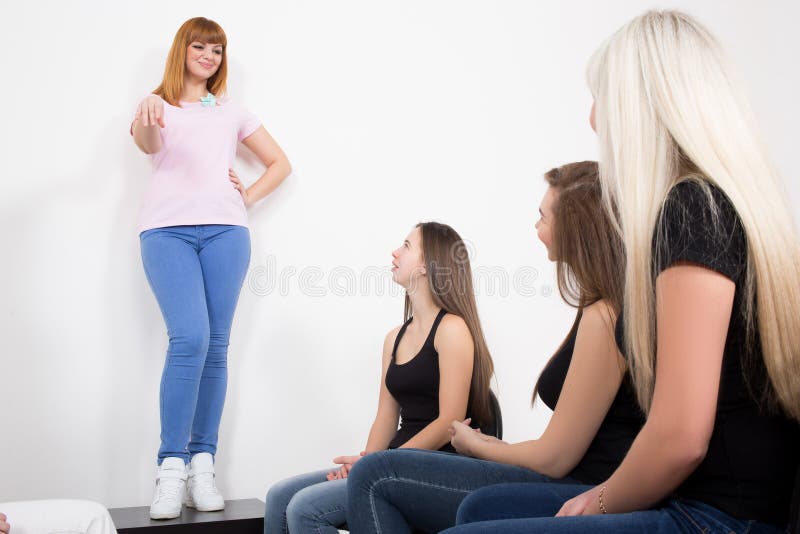 Coach and Support Group during Psychological Stock Image - Image of ...