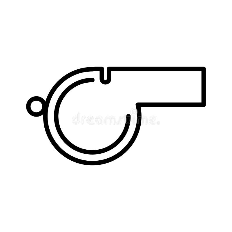 Coach Whistle Simple Icon Illustration Design Stock Vector ...