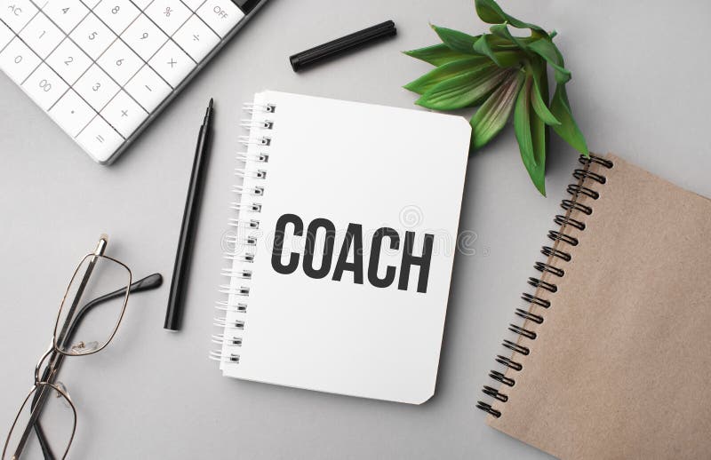 Coach Written On White Background Concept Stock Image - Image of ...