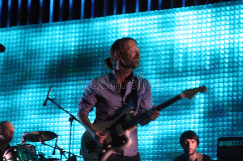 Radiohead in Concert at Coachella Editorial Image - Image of rock ...