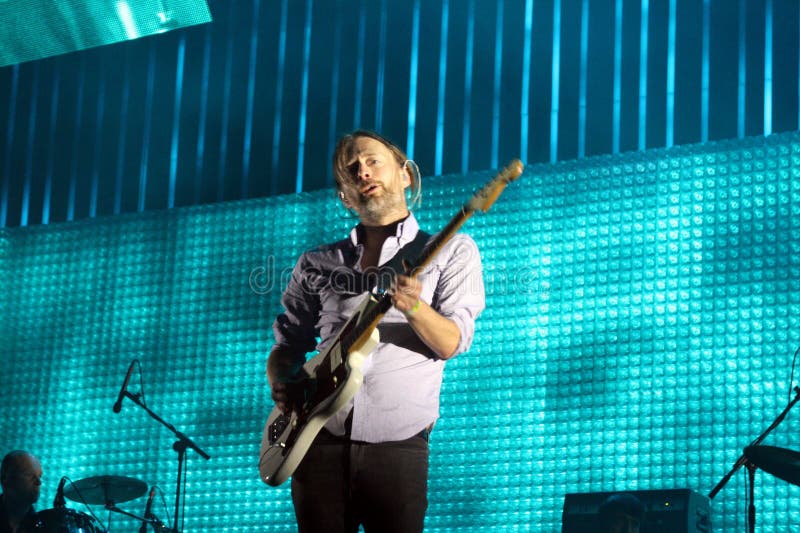 Radiohead in Concert at Coachella Editorial Stock Image - Image of ...