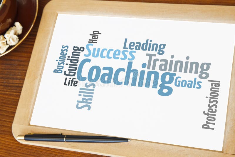 Coaching Word Pulled Team Training Exercise Leadership Stock ...