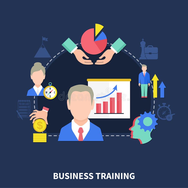 Coaching Concept Illustration Stock Vector - Illustration of coffee ...