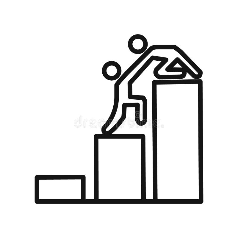 Coaching Icon Linear Graphics Set Vector Stock Illustration ...