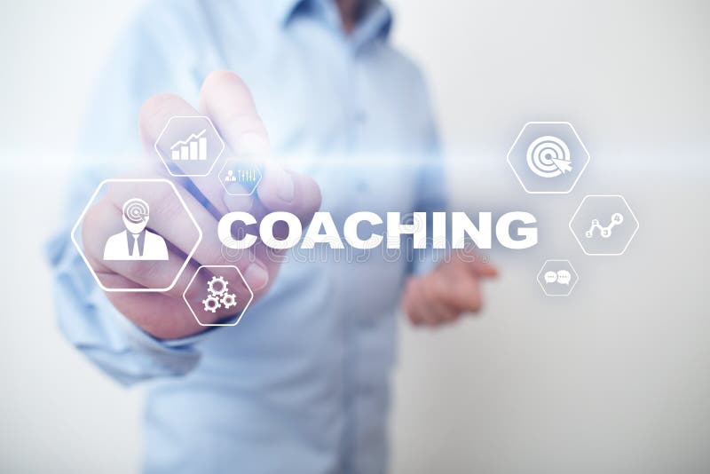 Mentoring on the Virtual Screen. Education Concept. E-Learning. Success ...