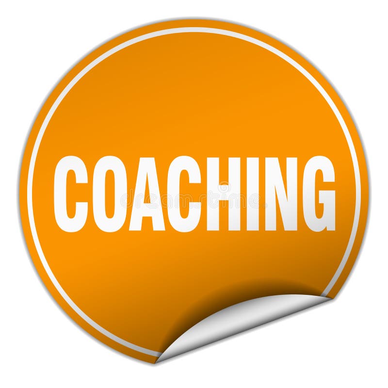Coaching sticker stock vector. Illustration of sticker - 121022746
