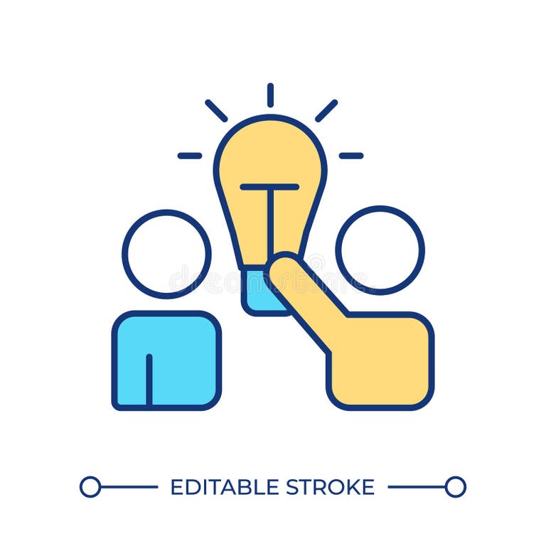 Coaching Session RGB Color Icon Stock Vector - Illustration of teaching ...