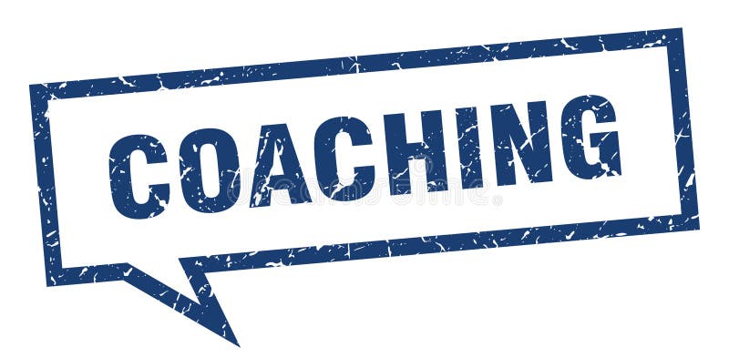 Coaching speech bubble. stock vector. Illustration of white - 153613065