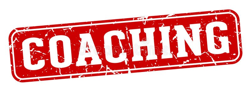 Coaching Rectangular Sign. Coaching Stamp Stock Vector - Illustration ...