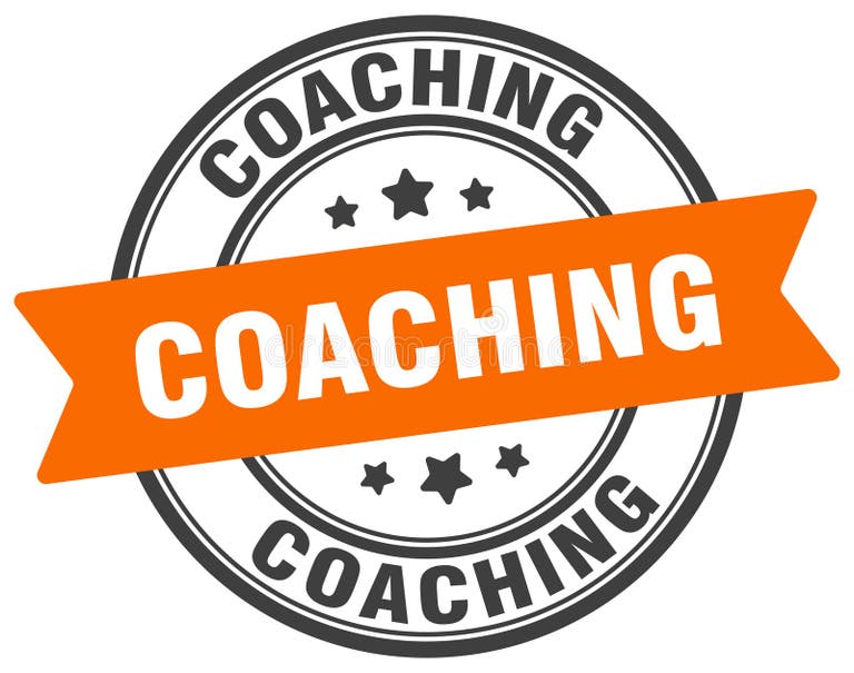 Coaching Stamp. Coaching Label on Transparent Background. Round Sign ...