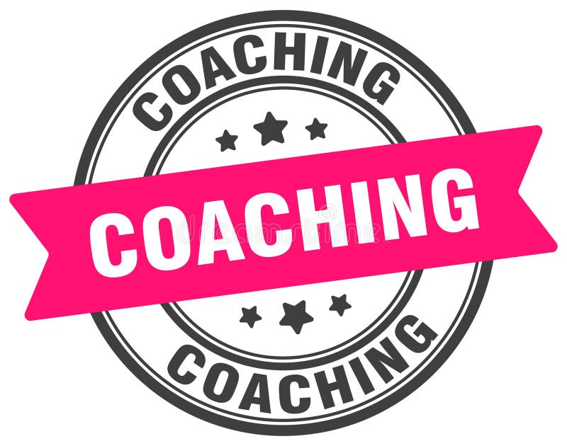 Coaching Stamp. Coaching Label on Transparent Background. Round Sign ...