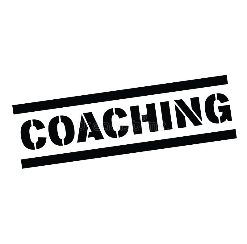 Coaching stamp on white stock vector. Illustration of consulting ...