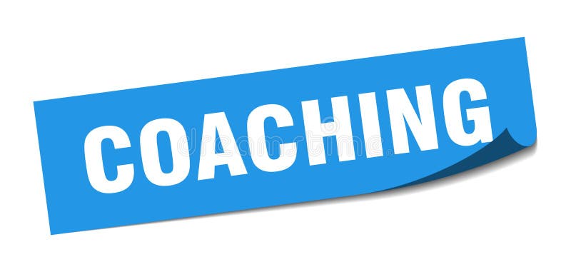 Coaching sticker. stock vector. Illustration of element - 153899951