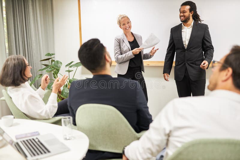 Coaching Team and Seminar Participants in a Training Session Stock ...