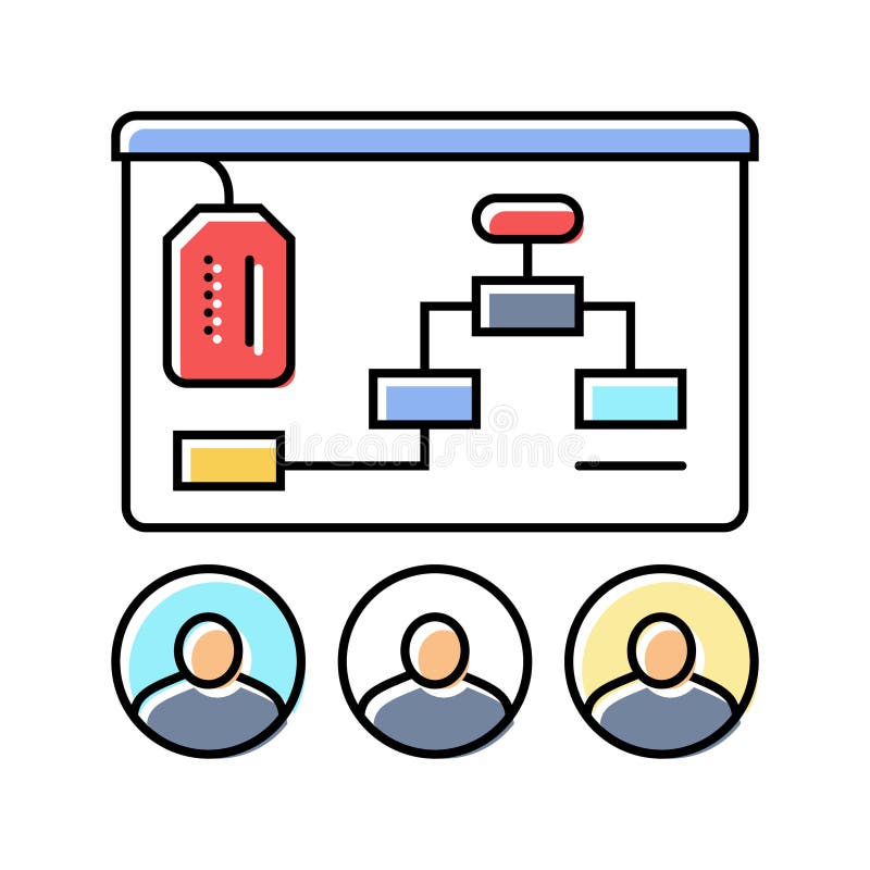 Coaching Technical Sales Engineer Color Icon Vector Illustration Stock ...