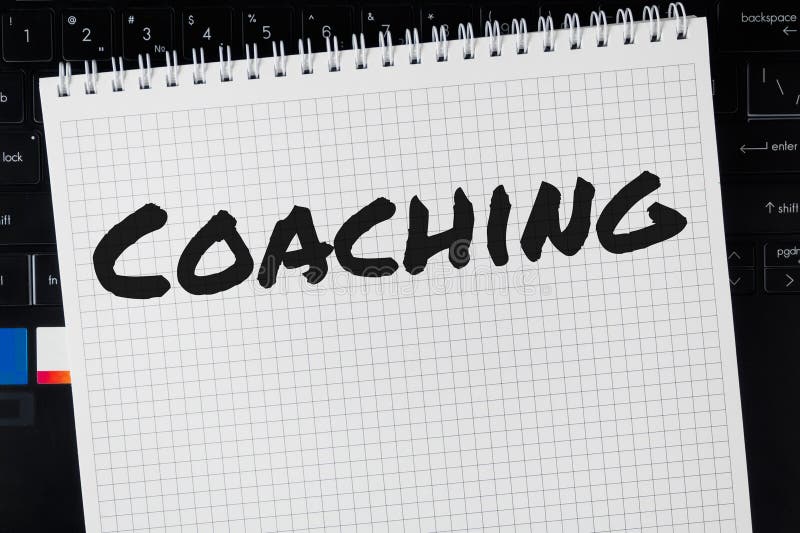 Coaching Text Title Names of Professions Stock Photo - Image of coach ...