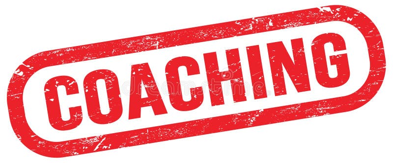 COACHING, Text Written on Red Stamp Sign Stock Illustration ...