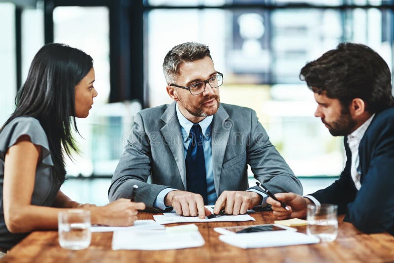 Coaching, Training and Collaboration, Team and Table in Office on ...