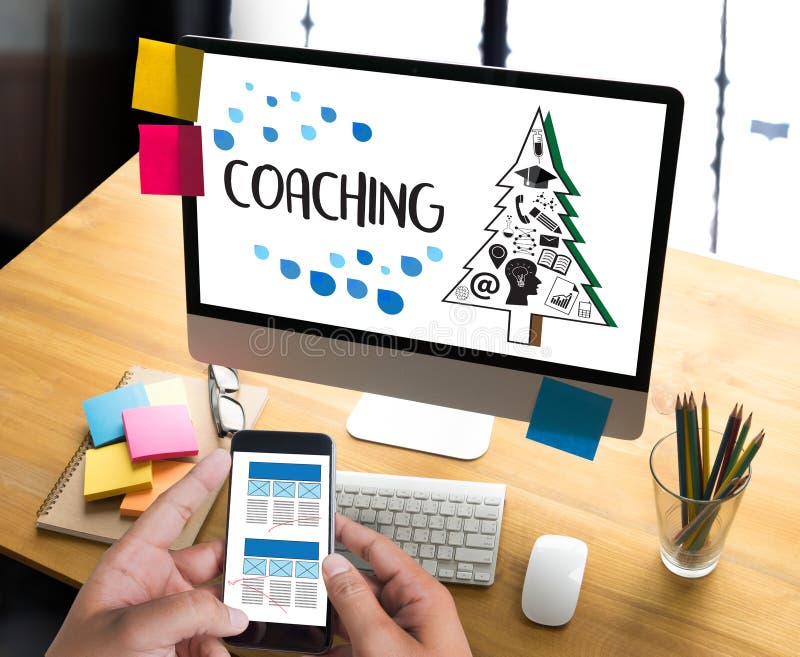 COACHING Training Planning Learning Coaching Business Guide Inst Stock ...