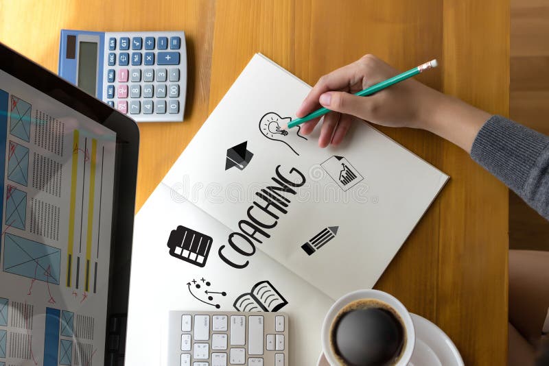 COACHING Training Planning Learning Coaching Business Guide Inst Stock ...