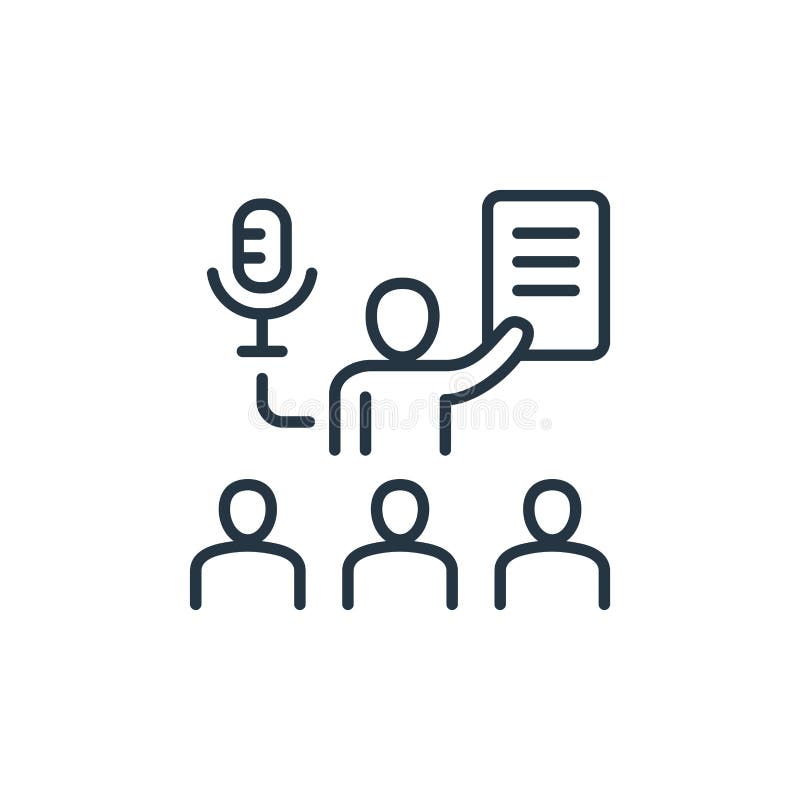 Coaching Vector Icon. Coaching Editable Stroke. Coaching Linear Symbol ...