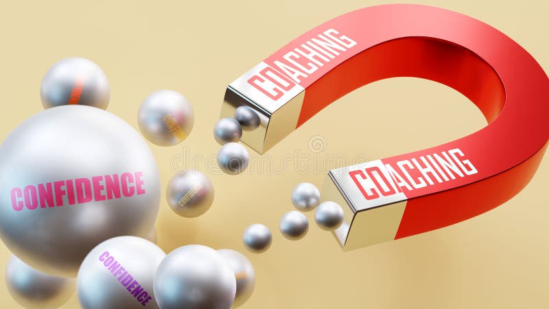 Coaching Which Brings Confidence. a Magnet Metaphor in Which Coaching ...