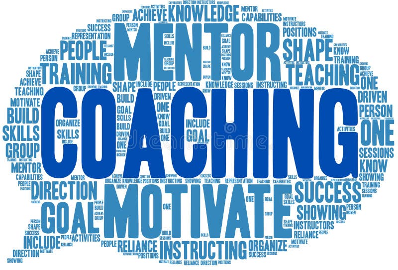Coaching Word Cloud stock vector. Illustration of positions - 146646412