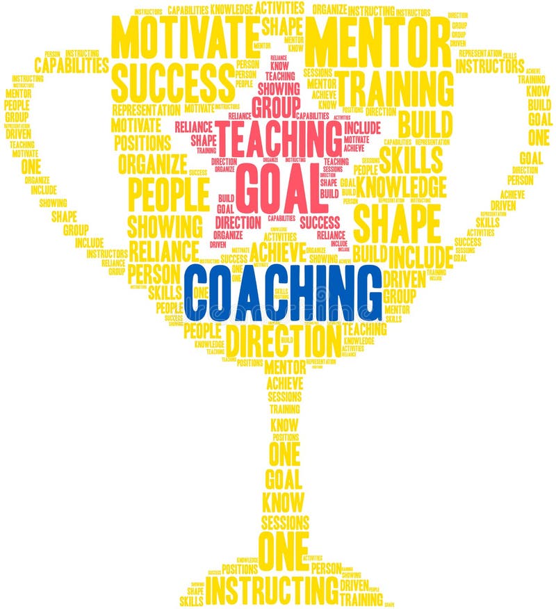 Coaching Word Cloud stock vector. Illustration of positions - 107292246