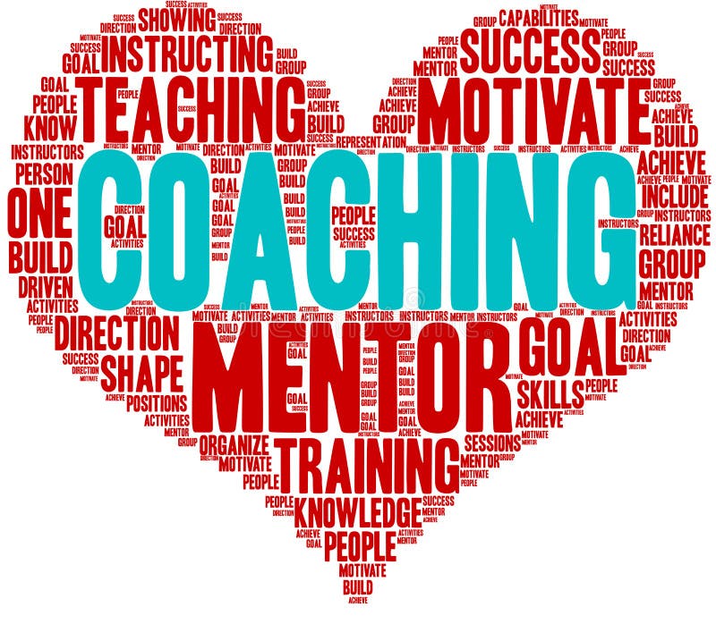 Coaching Word Cloud stock vector. Illustration of instructing - 146646454