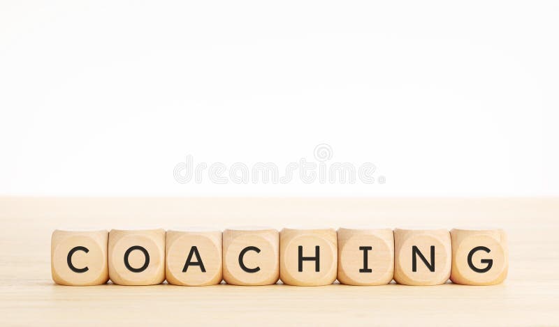 Coaching Word on Wooden Blocks Stock Photo - Image of mentoring, coach ...