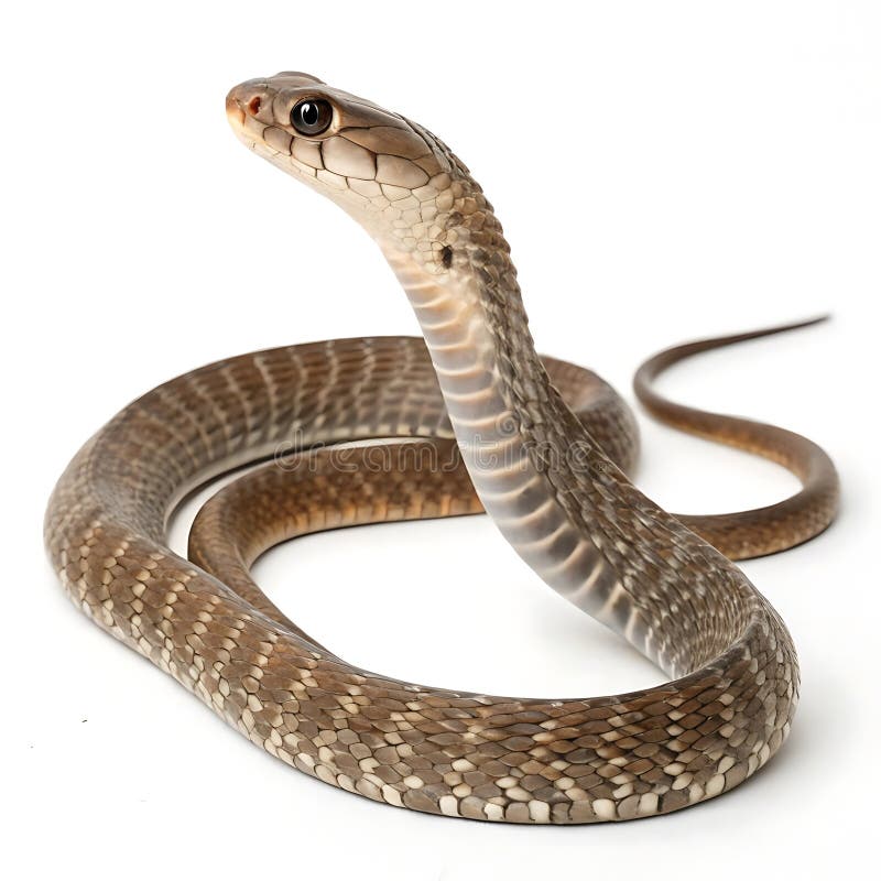 Coachwhip in Transparent Background Closeup of a Boa Constrictor ...