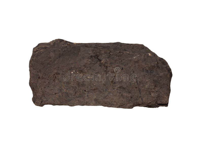 One Piece of Sub-Bituminous Coal on White Stock Image - Image of coal ...