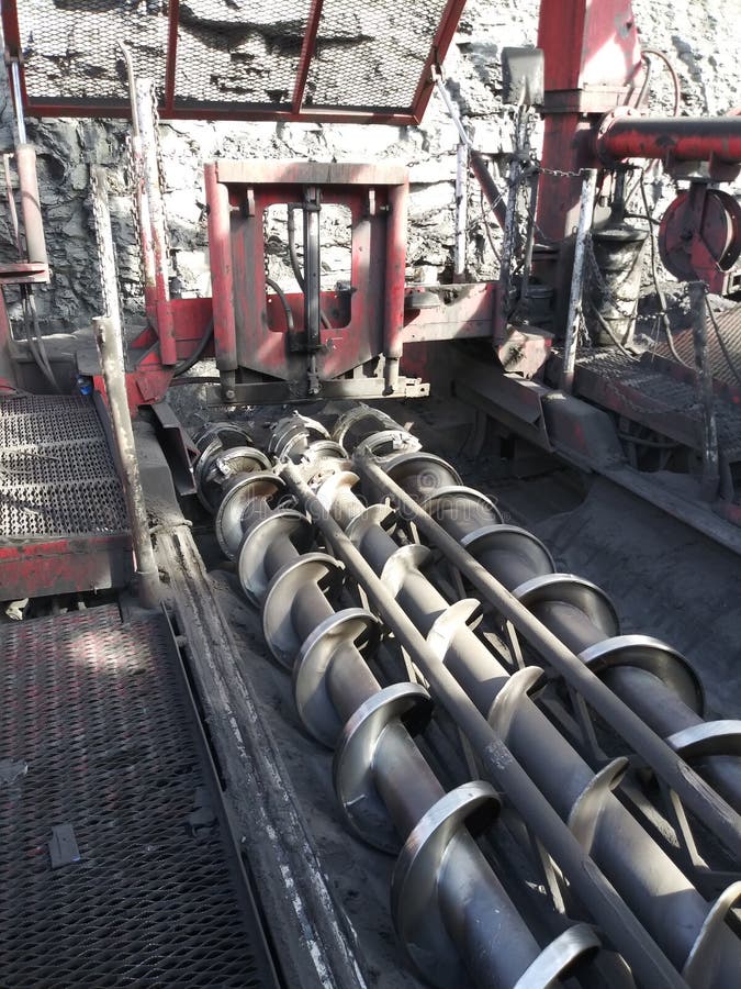 Coal auger machine stock photo. Image of factory, vehicle - 236542694