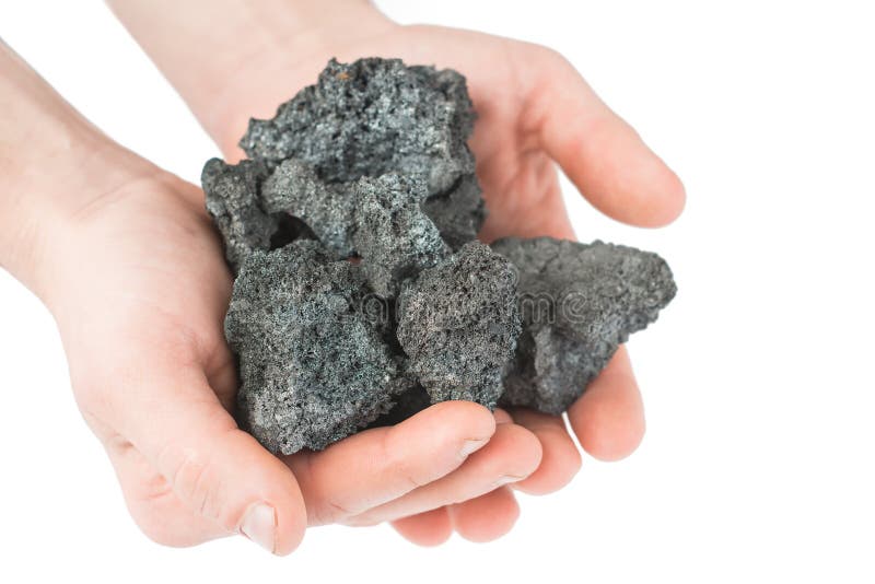 Coke Coal on White Background Stock Photo - Image of stones, insulated ...