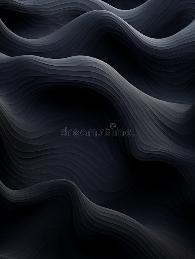 Coal Creative Abstract Wavy Texture. Stock Illustration - Illustration ...