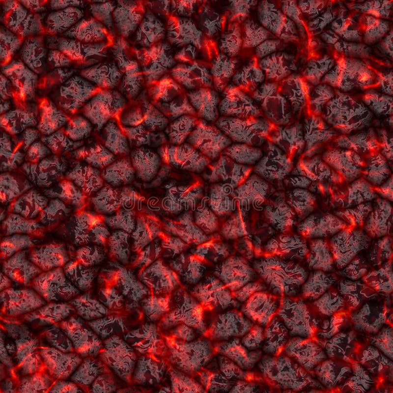 Coal in Ember (Seamless Texture) Stock Illustration - Illustration of ...