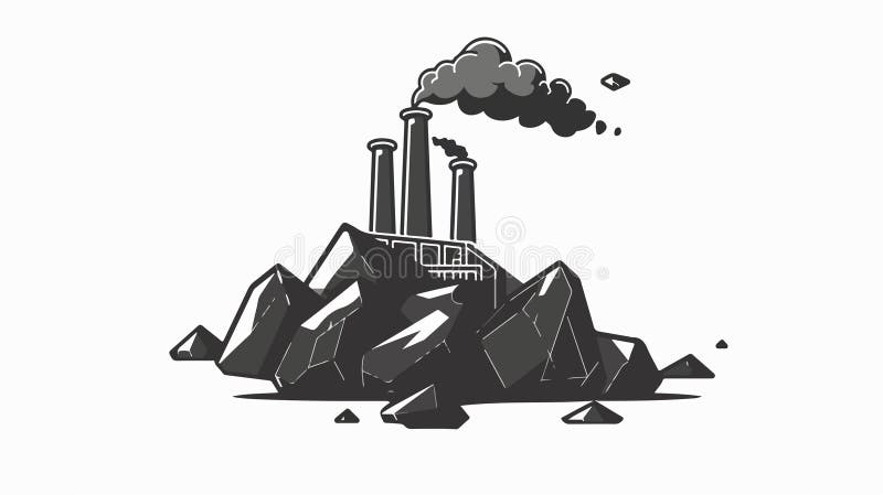 Coal Energy Technology Icon for Eco-Friendly Solutions Stock Vector ...
