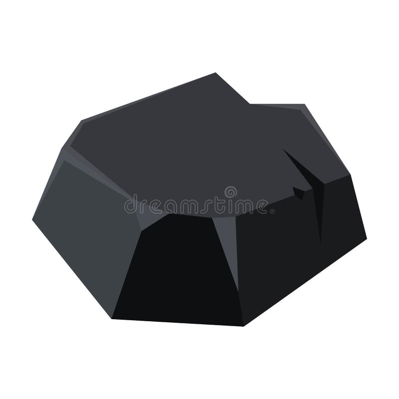 Coal of Energy Vector Icon.Cartoon Vector Icon Isolated on White ...