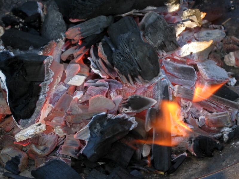 Coal and fire stock photo. Image of cook, burnt, grilling - 864084