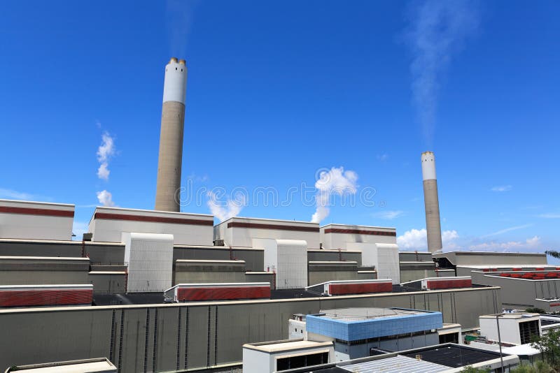 Coal Fired Electric Power Plant Stock Photo - Image of architecture ...