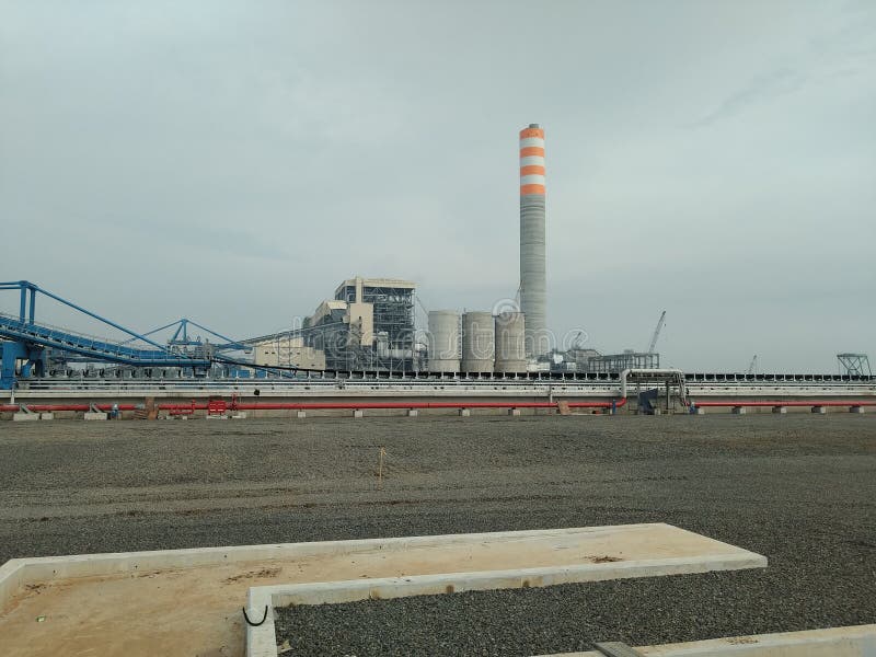 Coal Fired Power Plant Project Batang Central Java Stock Image - Image ...