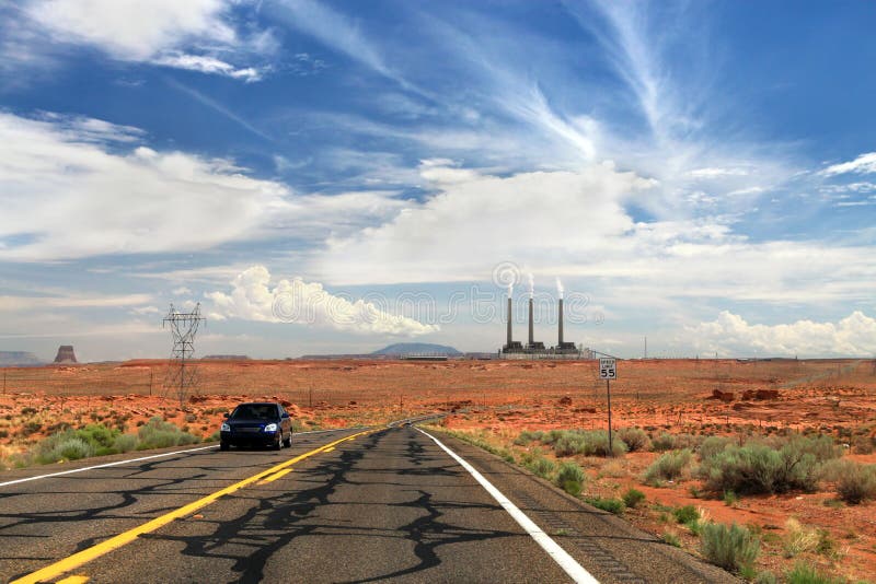 Coal-Fired Power Plant in Utah Stock Image - Image of stack, smoke ...