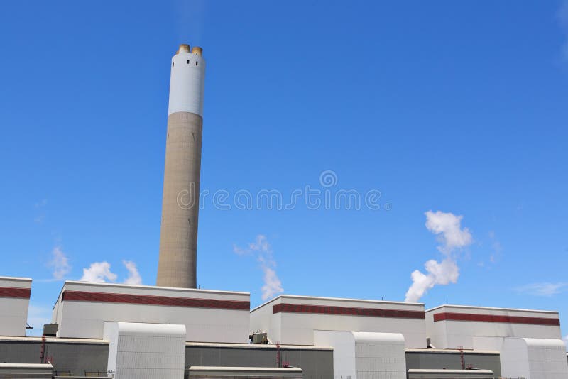 Coal fired power station stock image. Image of blue, chimney - 21039669