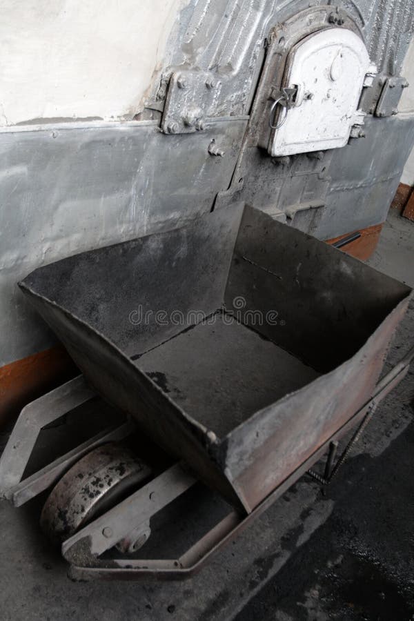 Coal hand cart stock photo. Image of powder, indoors, cart - 4266206